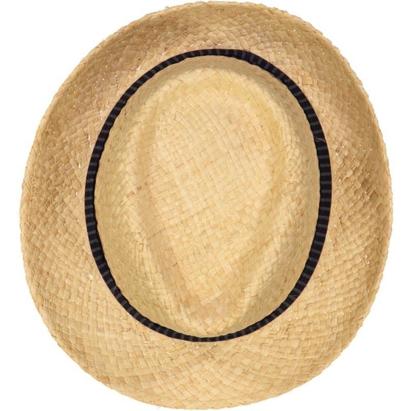 Dark Blue Stripes Straw Hat