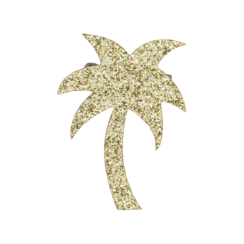 Tropical brooch in the shape of a Palm Tree — Made in France